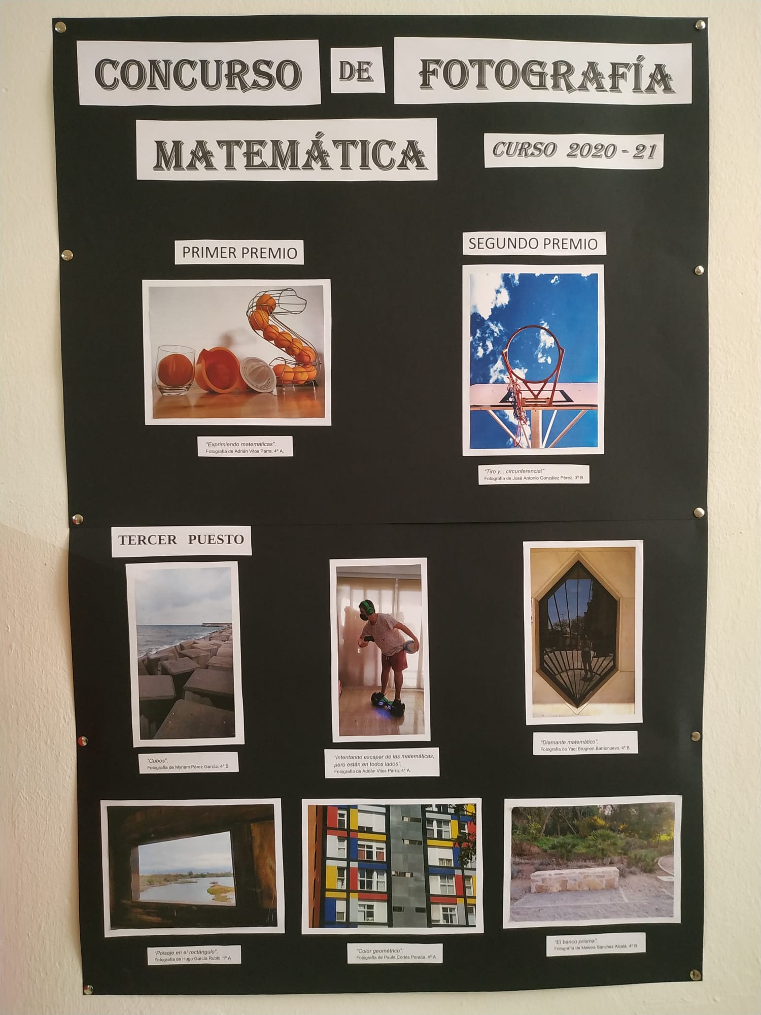 Primer Concurso de Fotografía Matemática – IES Jardín de Málaga
